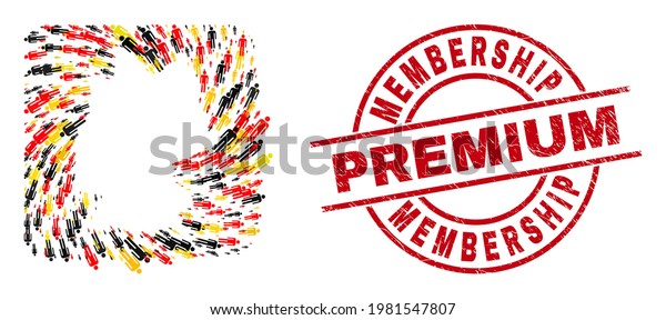 Germany Map Collage Germany Flag Official Stock Vector (Royalty Free ...
