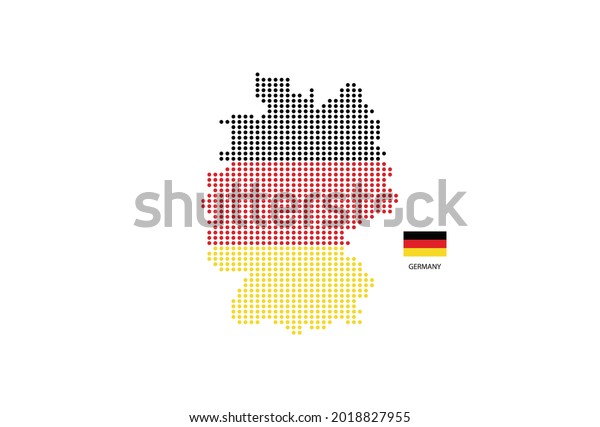 Germany Map Design By Color Germany Stock Vector (Royalty Free ...