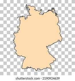 Germany Map Icon Geography Blank Concept Stock Vector (Royalty Free ...