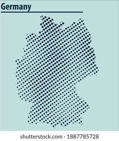 Germany Map Illustration Vector Detailed Germany Stock Vector (Royalty ...