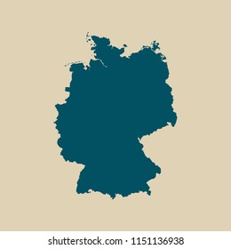 Germany Map Vector Stock Vector (Royalty Free) 1151136938 | Shutterstock