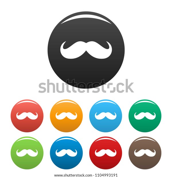 Germany Mustache Icon Simple Illustration Germany Stock Vector (Royalty ...