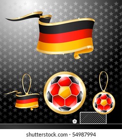 Germany Soccer Vector Flag Banner Stock Vector (Royalty Free) 54987994 ...