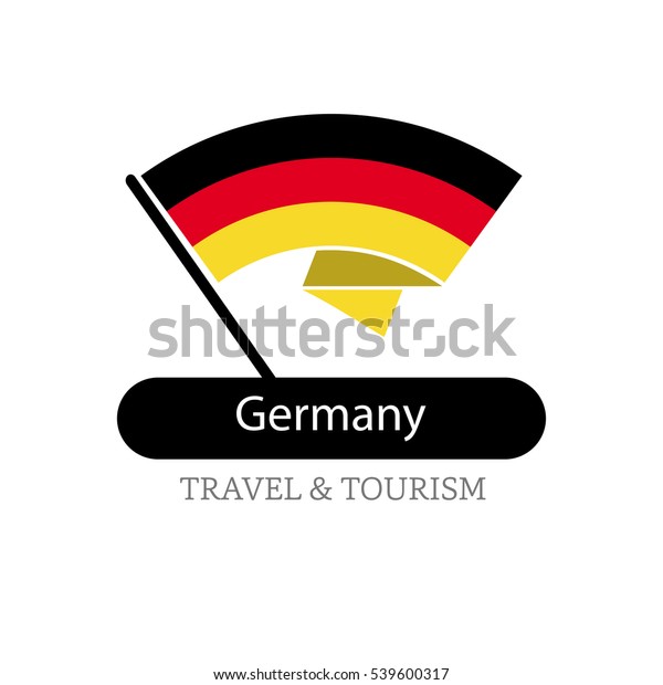 Germany Travel Destination Logo Vector Travel Stock Vector (Royalty ...