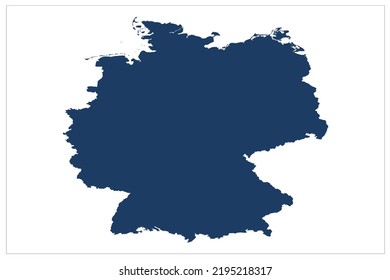 Germany Vector Map Illustration Germany Administrative Stock Vector ...