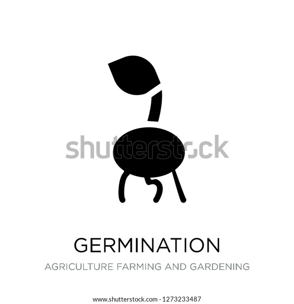 Germination Icon Vector On White Background Stock Vector (Royalty Free ...