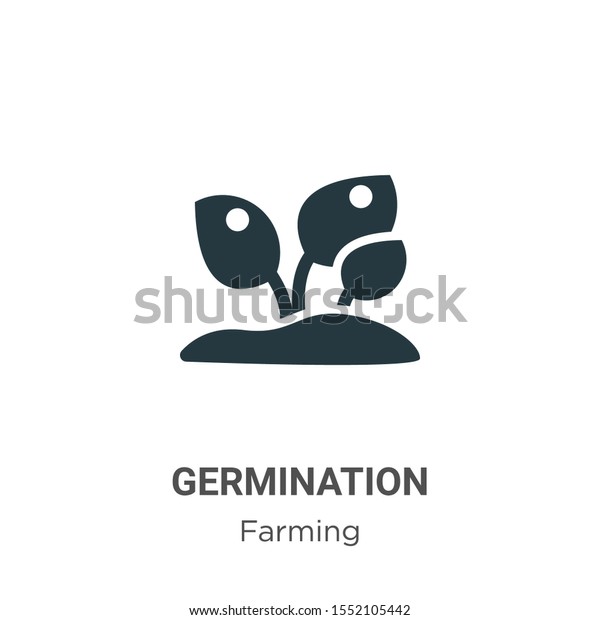 Germination Vector Icon On White Background Stock Vector (Royalty Free ...