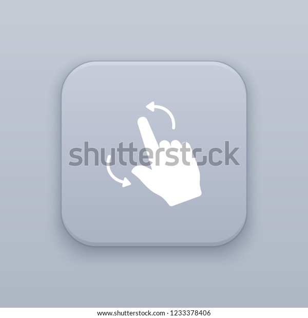 Gesture Screen Twist Gesture Screen Rotation Stock Vector (Royalty Free ...