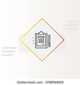 Get Detailed Reporting Icon Isolated Background Stock Vector (Royalty ...