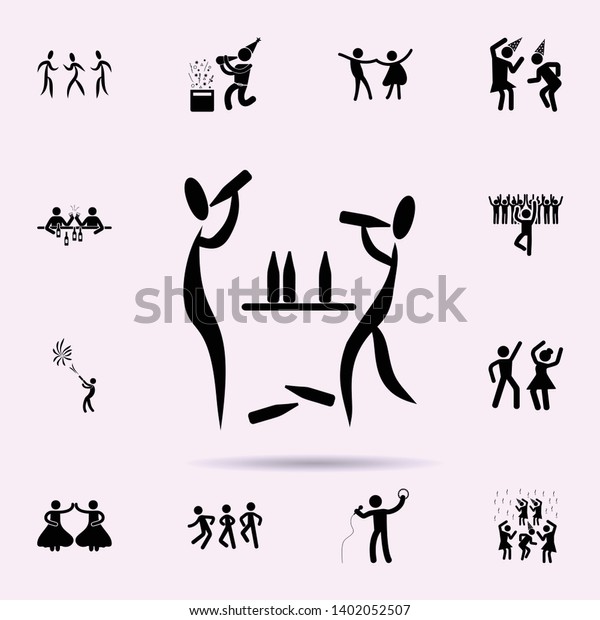 Get Drunk Party Icon Party Icons Stock Vector (Royalty Free) 1402052507 ...