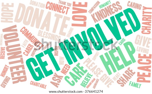Get Involved Word Cloud On White Stock Vector (Royalty Free) 376641274 ...