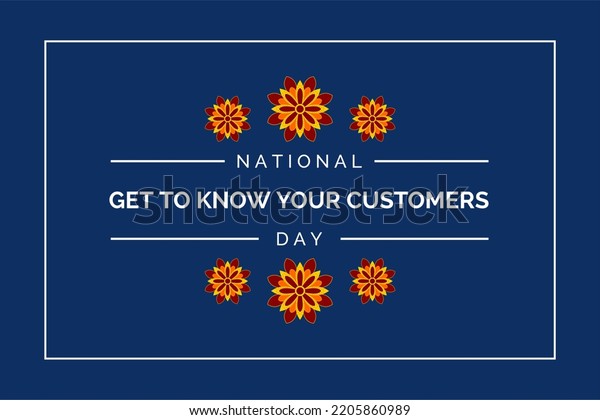 Get Know Your Customers Day Stock Vector (Royalty Free) 2205860989 ...