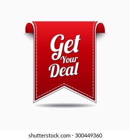 Get Your Deal Red Vector Icon Stock Vector (Royalty Free) 300449360 ...