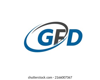 Gfd Letter Creative Modern Elegant Swoosh Stock Vector (Royalty Free ...