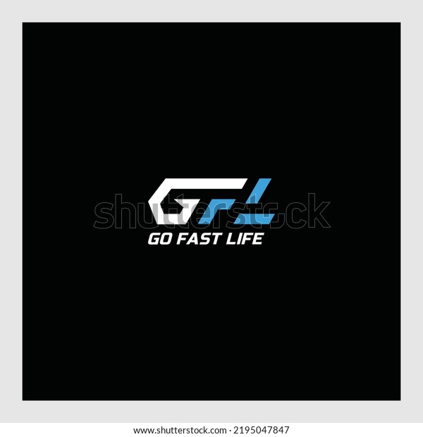 Gfl Letter Logo Design On White Stock Vector (Royalty Free) 2195047847 ...