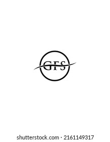 Gfs Letter Initials Modern Creative Vector Stock Vector (Royalty Free ...