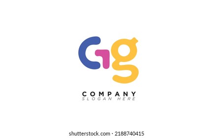 Gg Alphabet Letters Initials Monogram Logo Stock Vector (Royalty Free ...