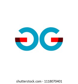 Gg Company Logo Vector Template Design Stock Vector (Royalty Free ...