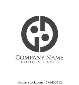 Gg Company Logo Vector Template Stock Vector (Royalty Free) 676455631 ...