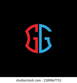 Gg Letter Logo Creative Design Vector Stock Vector (Royalty Free ...