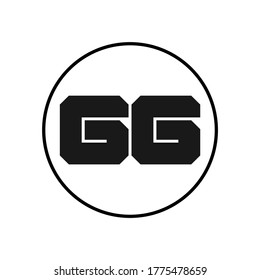 Gg Letter Logo Design Simple Style Stock Vector (Royalty Free ...