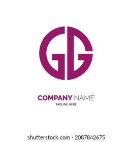 Gg Logo Designs Template Vector Brand Stock Vector (Royalty Free ...