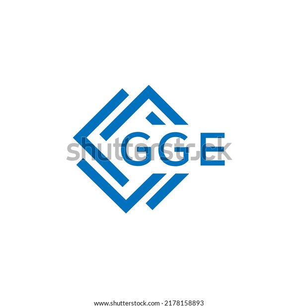 Gge Letter Logo Design On White Stock Vector (Royalty Free) 2178158893 ...
