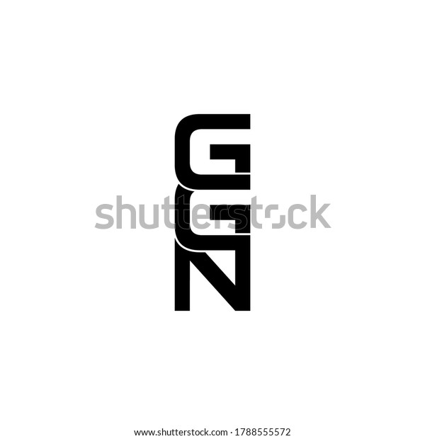 Ggn Letter Original Monogram Logo Design Stock Vector (Royalty Free ...