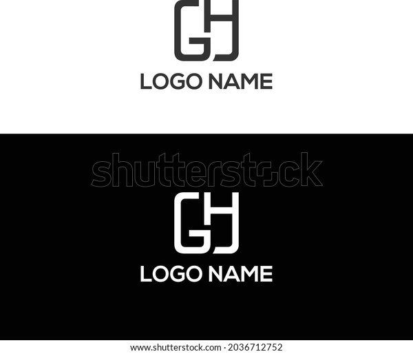 Gh Logo Concept Business Uses Stock Vector (Royalty Free) 2036712752 ...