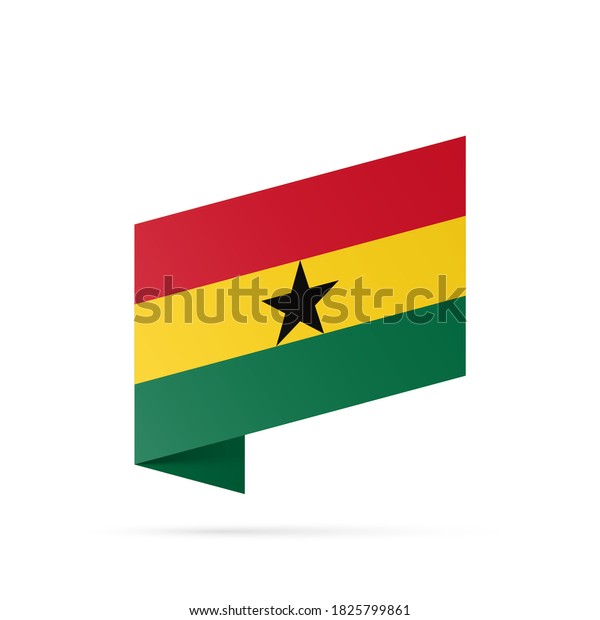 Ghana Flag State Symbol Isolated On Stock Vector (Royalty Free ...