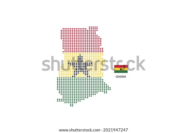 Ghana Map Design By Color Ghana Stock Vector (Royalty Free) 2021947247 ...