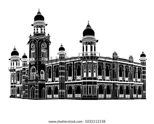 Ghanta Ghar Clock Tower Multan Pakistan Stock Vector (Royalty Free ...
