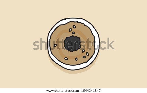 Ghevar Indian Sweet Dessert Vector Illustration Stock Vector (Royalty ...