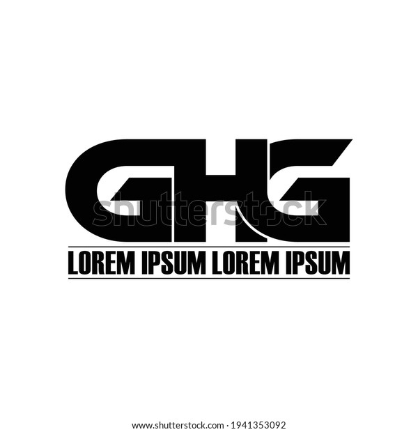 Ghg Letter Monogram Logo Design Vector Stock Vector (Royalty Free ...