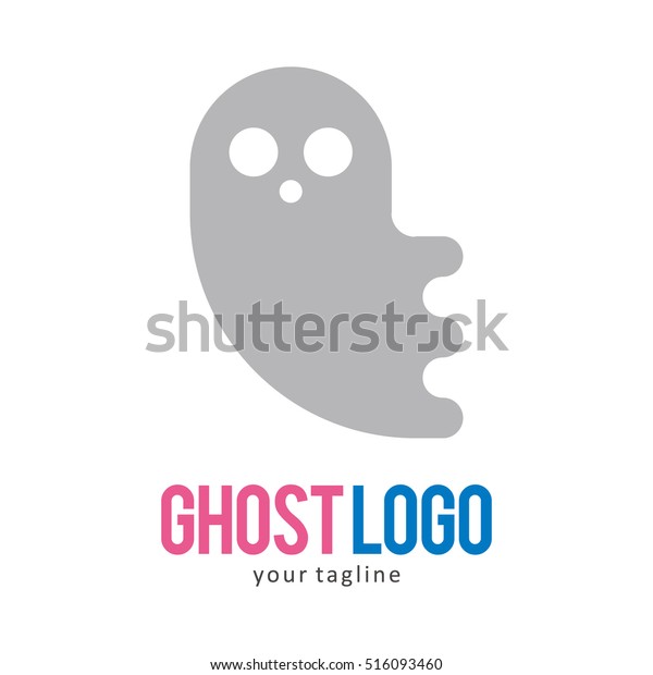 Ghost Logo Icon Symbol Emblem Template Stock Vector (Royalty Free ...