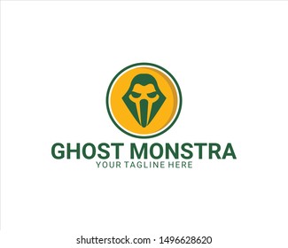 Ghost Montra Logo Vector Illustration Stock Vector (Royalty Free ...