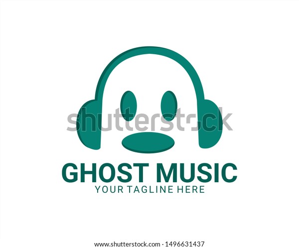 Ghost Music Logo Vector Illustration Stock Vector (Royalty Free ...