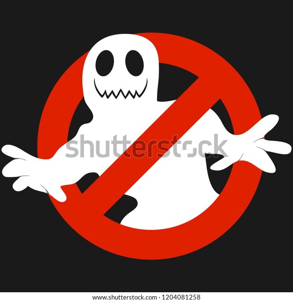 Ghost Sign Ghost Hunters Vector Illustration Stock Vector (Royalty Free ...