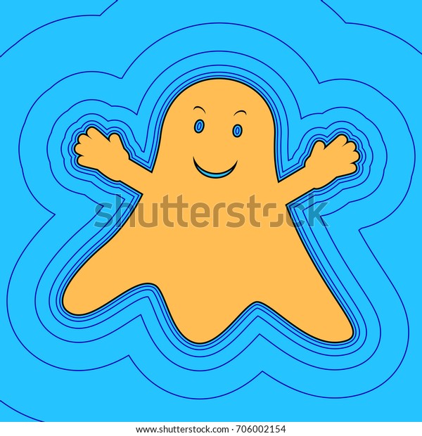 Ghost Sign Vector Sand Color Icon Stock Vector (Royalty Free) 706002154 ...