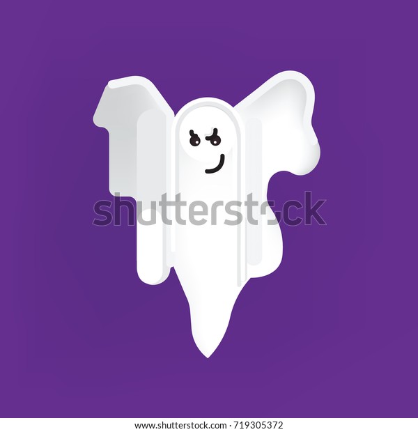 Ghost Vector Character Vector White Ghost: เวกเตอร์สต็อก (ปลอดค่า ...