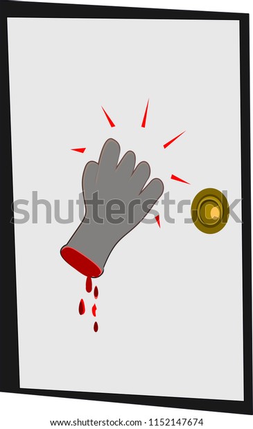 Ghosts Knocking On Doors Symbols Triggers 库存矢量图（免版税）1152147674 ...