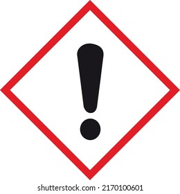 Ghs Pictogram Sign Vector Harmful Stock Vector (Royalty Free ...