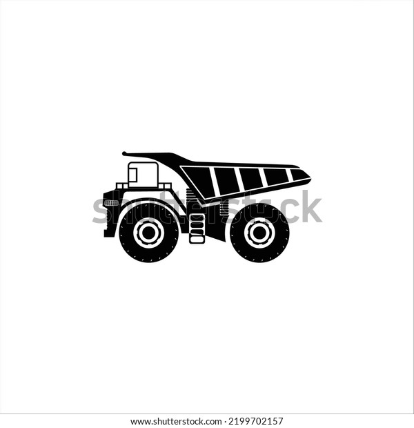Giant Dump Truck Mining Icon Stock Vector (Royalty Free) 2199702157 ...