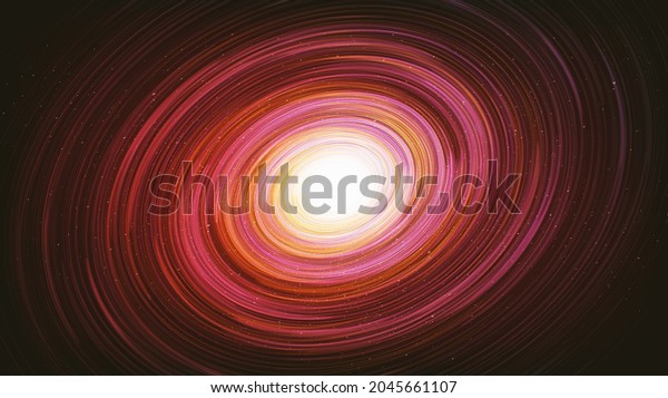 Giant Red Interstella On Galaxy Background Stock Vector (Royalty Free ...