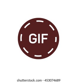 Gif Animation Button Icon Stock Vector (Royalty Free) 453074689 ...
