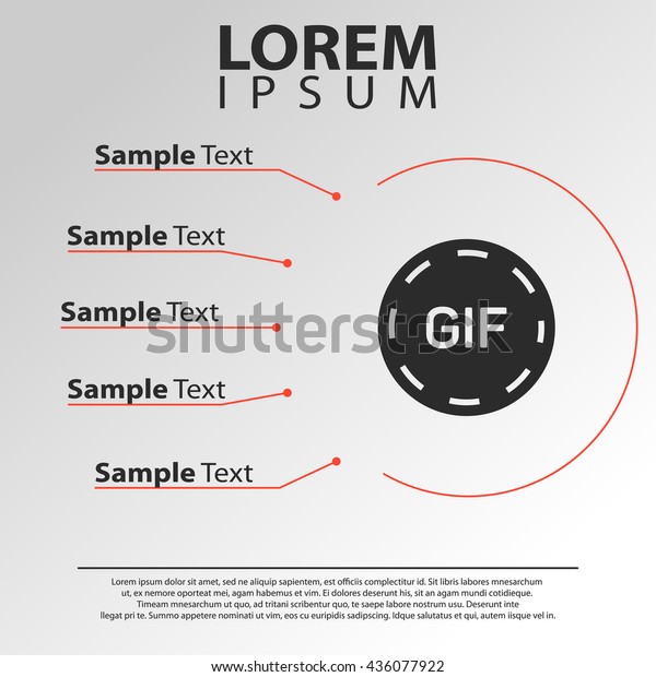 Gif Animation Button Icon Gif Animation Stock Vector (Royalty Free ...