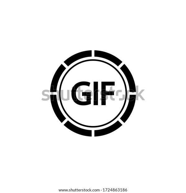 Gif Circle Vector Icon On Eps Stock Vector (Royalty Free) 1724863186 ...