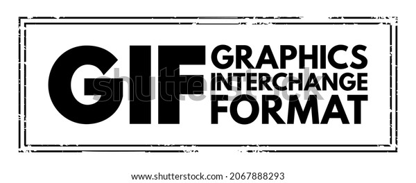 Gif Graphics Interchange Format Acronym Concept Stock Vector (Royalty ...