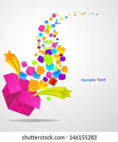 Gift Box Abstract Background Stock Vector (Royalty Free) 146155283 ...