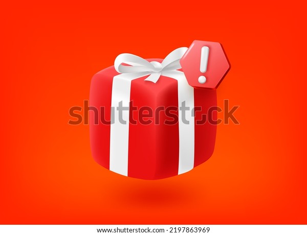Gift Box Exclamation Point Pictogram Vector Stock Vector (Royalty Free ...